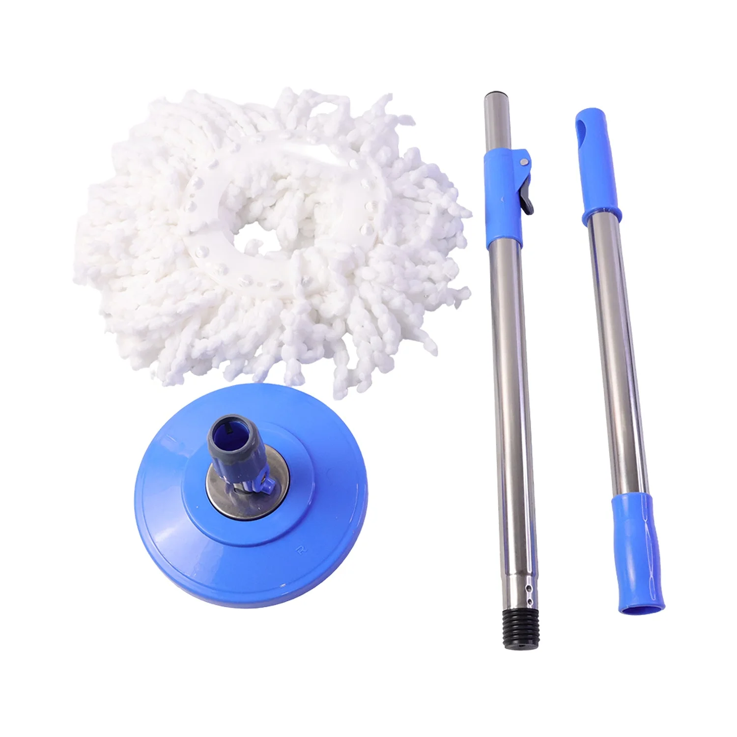 Spin Mop Set with 360° Rotating Stainless Steel Handle